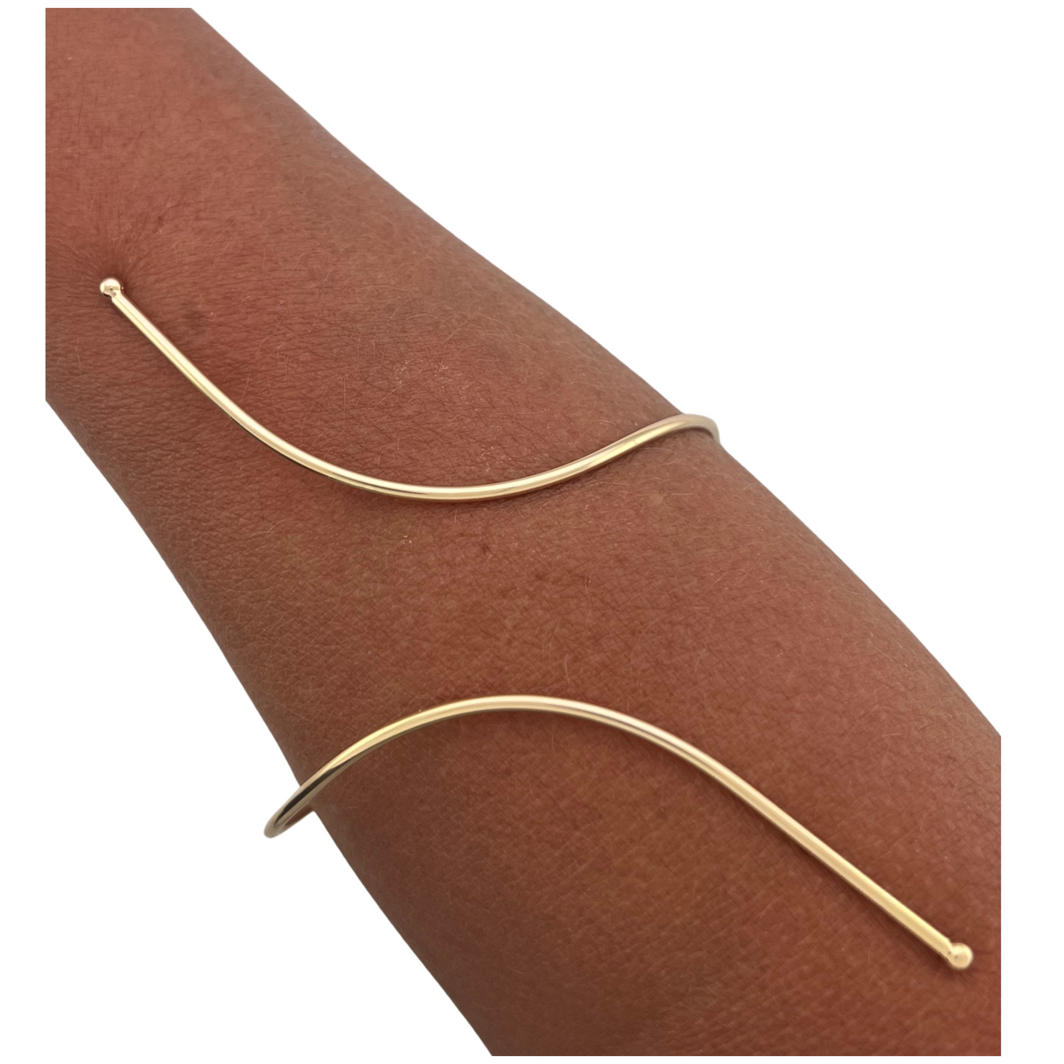 SB273 18K Gold Plated "upper arm" bracelet. – Sai Brazil