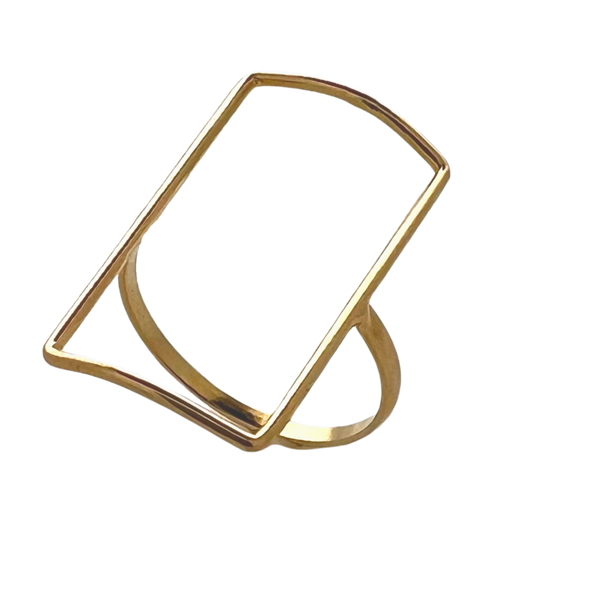 SR117A Rectangle Shape Ring – Sai Brazil